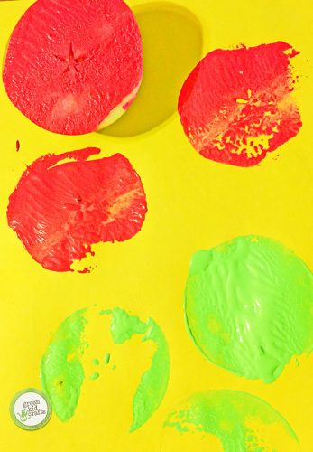 Apple Stamping Art for Kids - Monthly Science and Art Projects for Kids ...