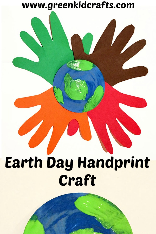 Earth Day Handprint Craft for Kids - Monthly Science and Art Projects ...