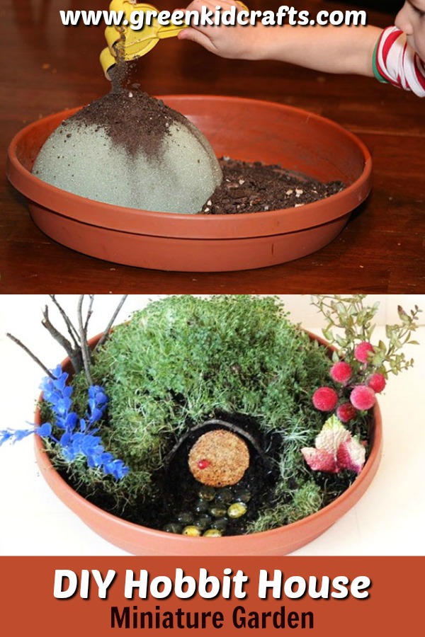 DIY Sprouted Hobbit House Miniature Garden - Monthly Science and Art ...