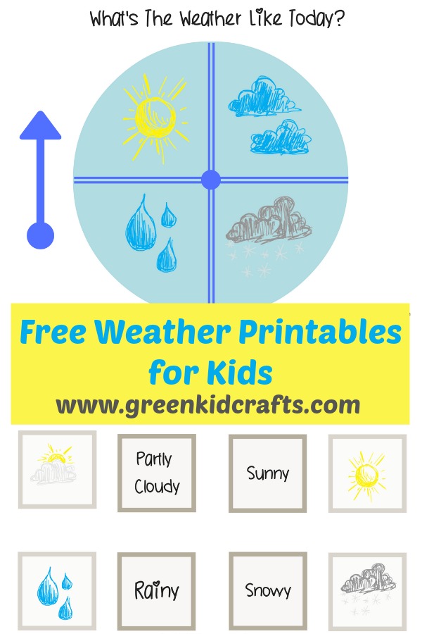 Weather Tracking Activity with Weather Printables - Green Kid Crafts